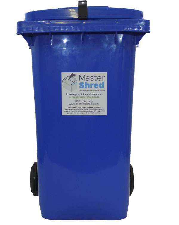 Confidential 240L Wheelie Bin MasterShred Shredding Services
