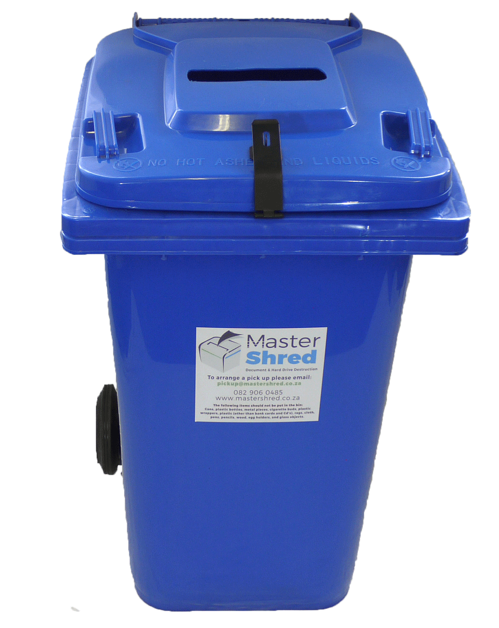 Confidential 240L Wheelie Bin MasterShred Shredding Services